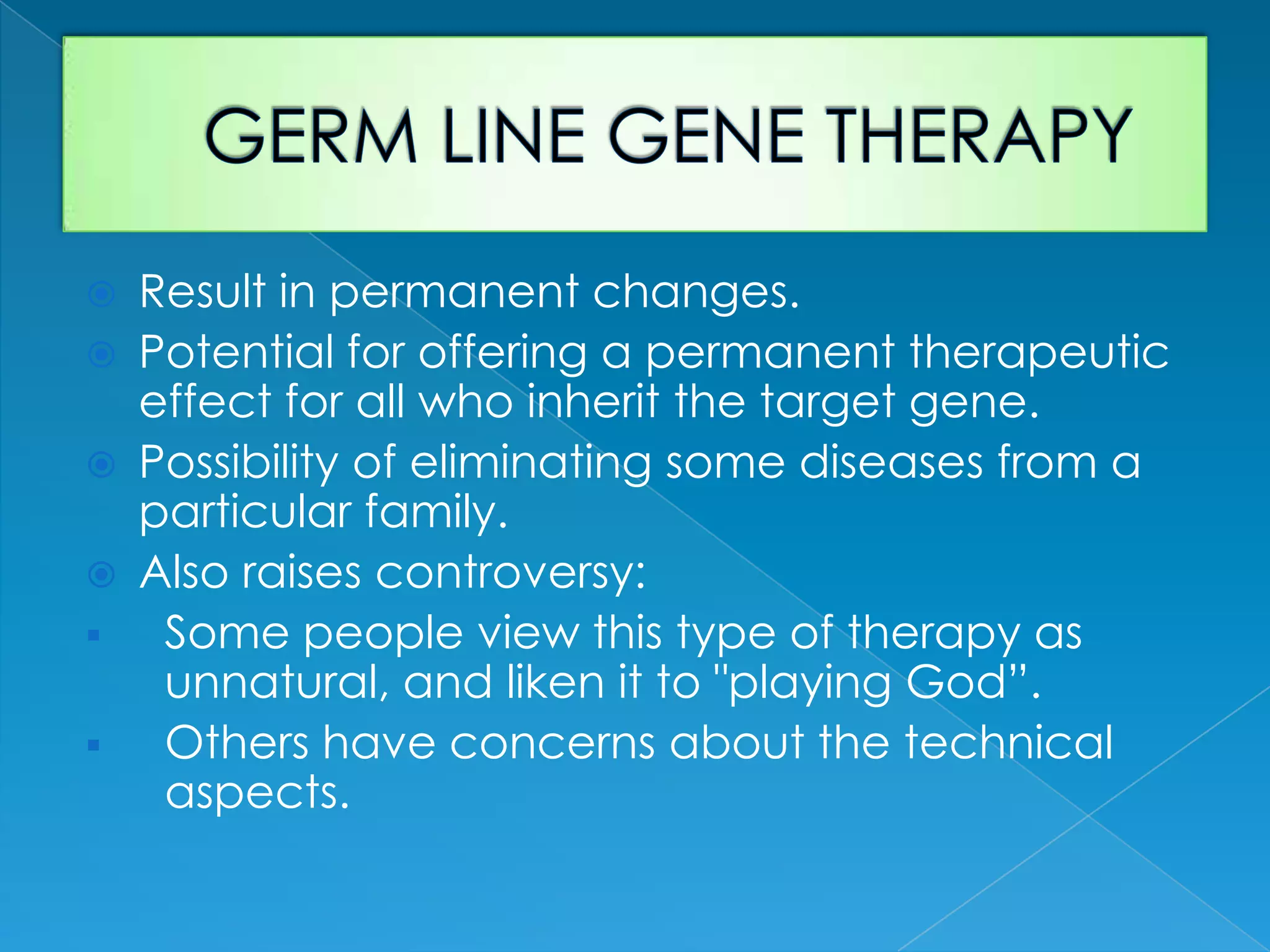 Gene therapy ppt | PPTX