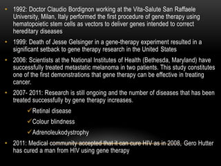 Gene therapy ppt | PPTX