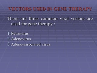 Gene therapy presentation | PPT | Genetics | Science
