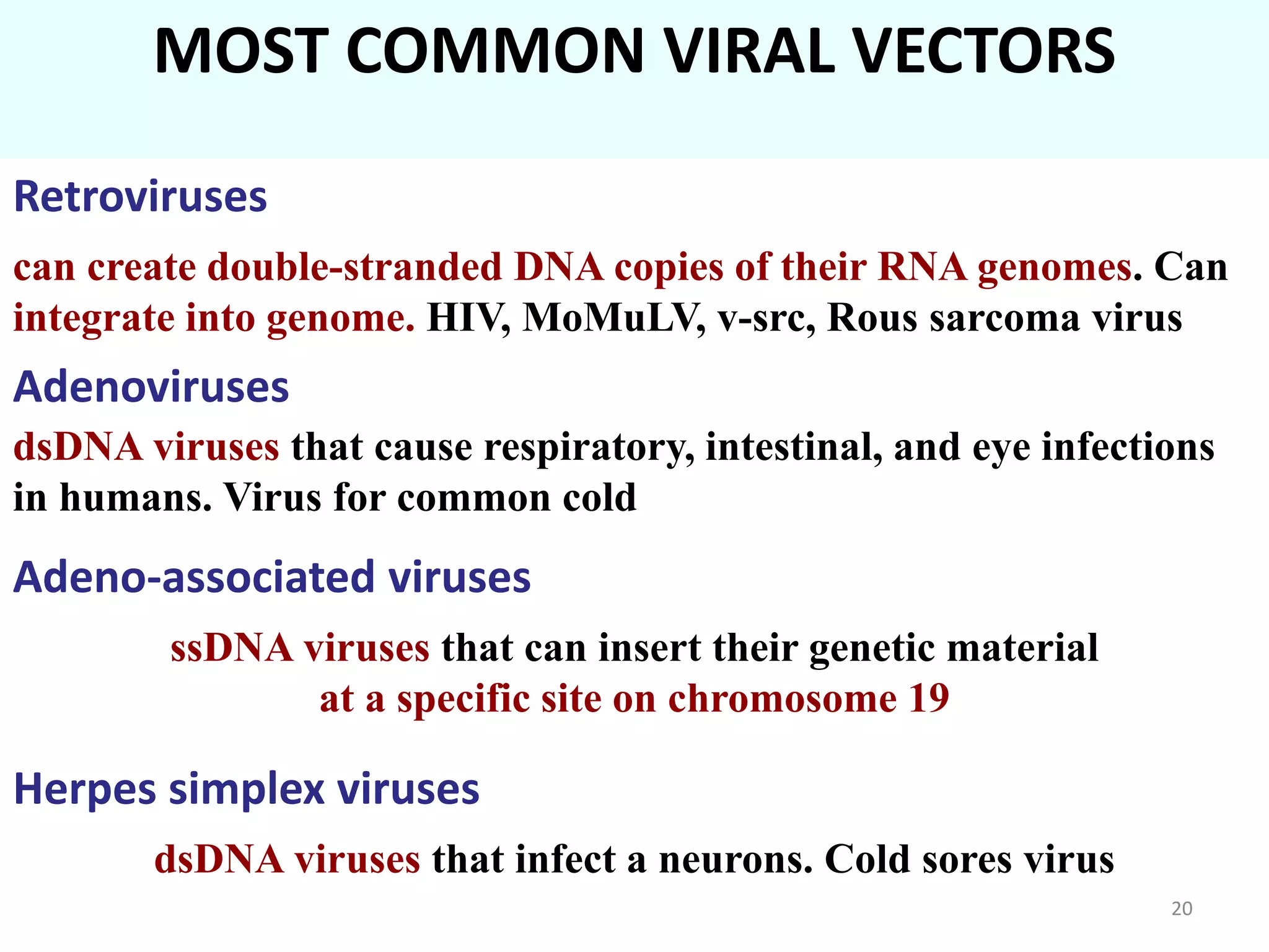 Gene therapy with viral and non viral vectors.pptx