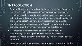 Genetic algorithm | PPTX | Genetics | Science