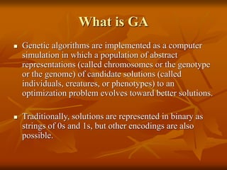 Genetic-Algorithms for machine learning and ai.ppt