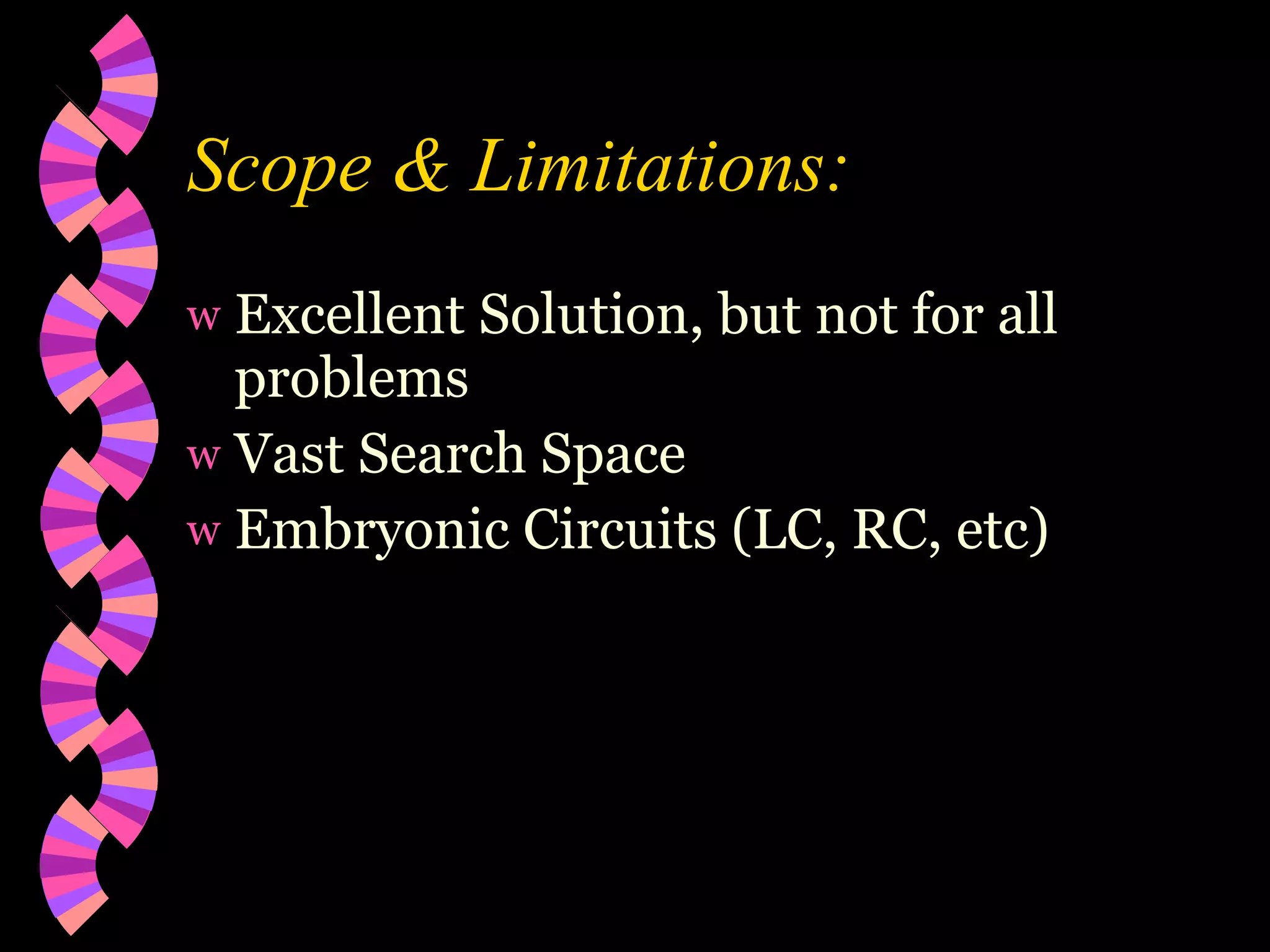 Genetic Algorithms And Their Use In The Design Of Evolvable Hardware Ppt 2843