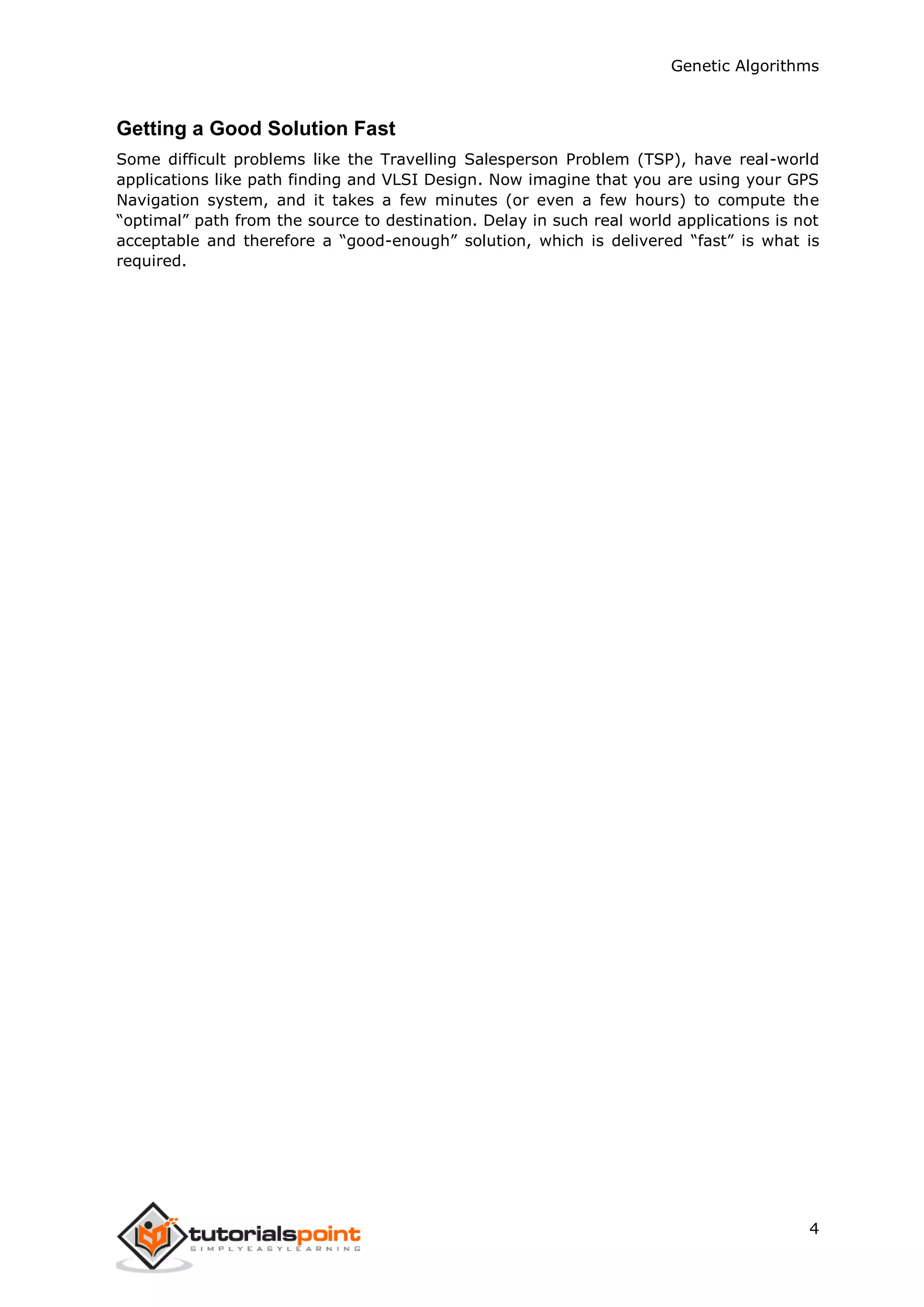 Genetic Algorithms Tutorial Pdf