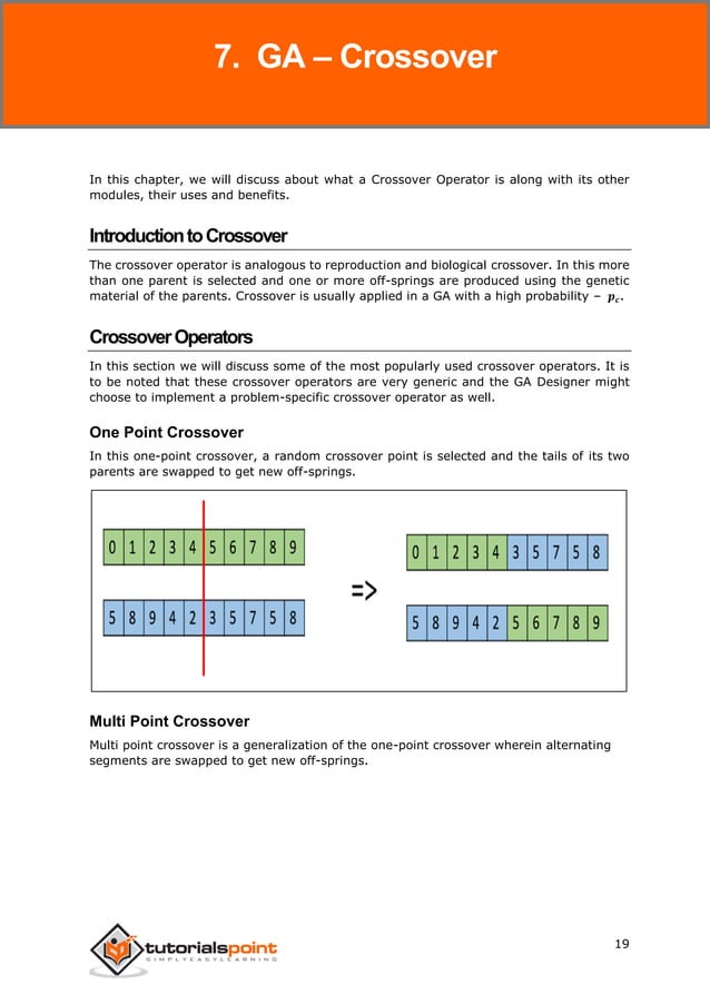 Genetic Algorithms Tutorial Pdf
