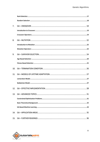 Genetic Algorithms Tutorial | PDF