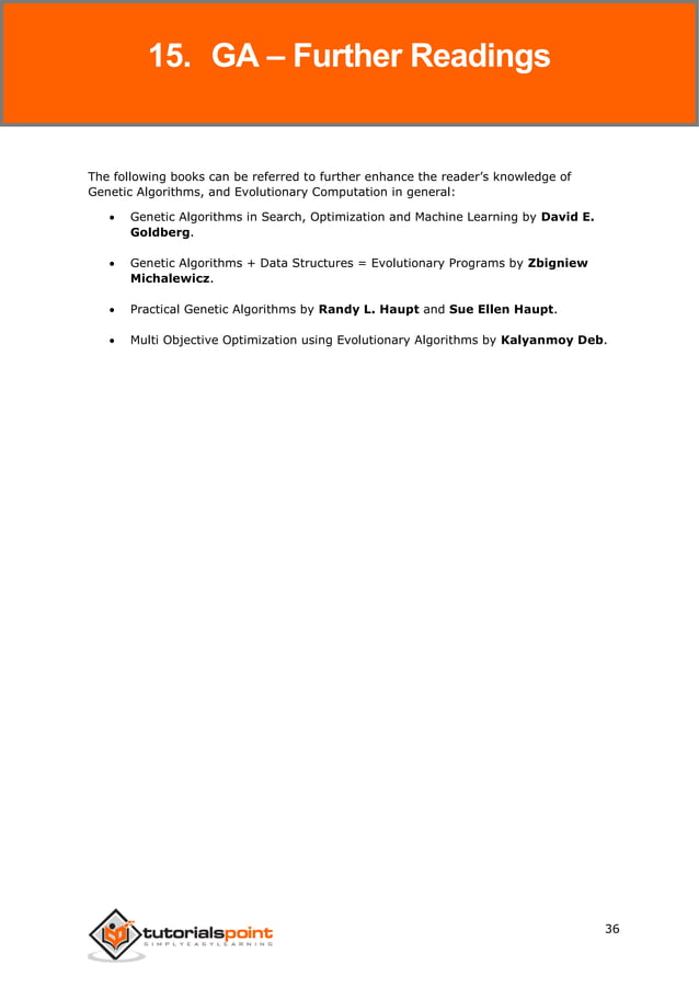 Genetic Algorithms Tutorial | PDF