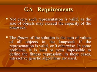 Genetic algorithms | PPT