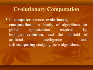 Genetic algorithms | PPT