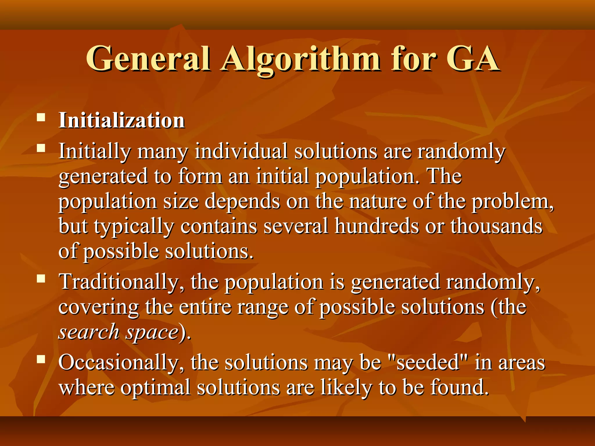 Genetic algorithms full lecture | PPT