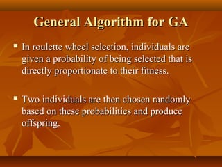 Genetic algorithms full lecture | PPT