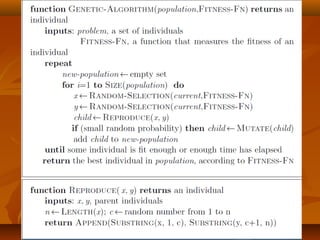 Genetic algorithms full lecture | PPT