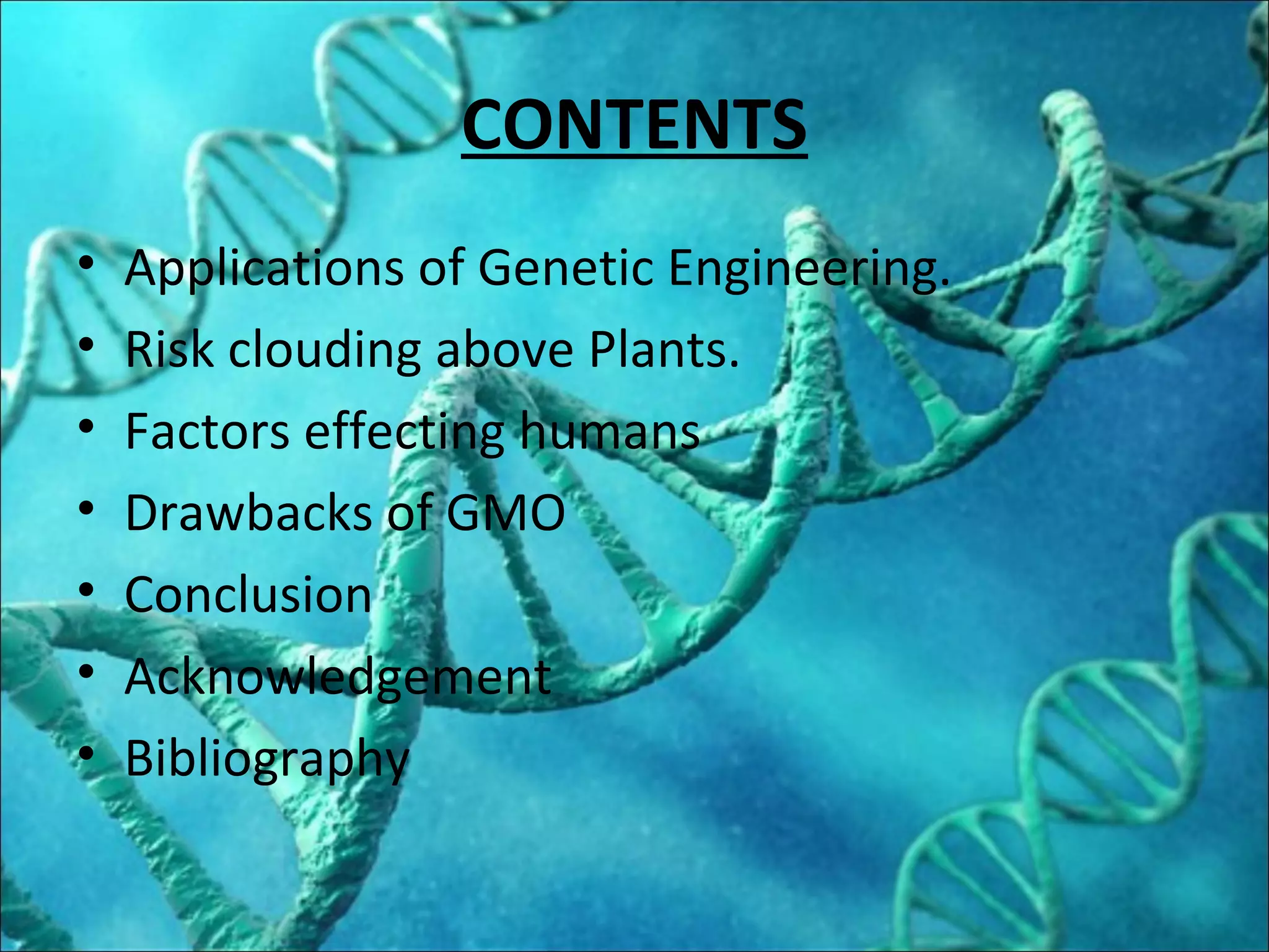 Genetical Engineering | PPT