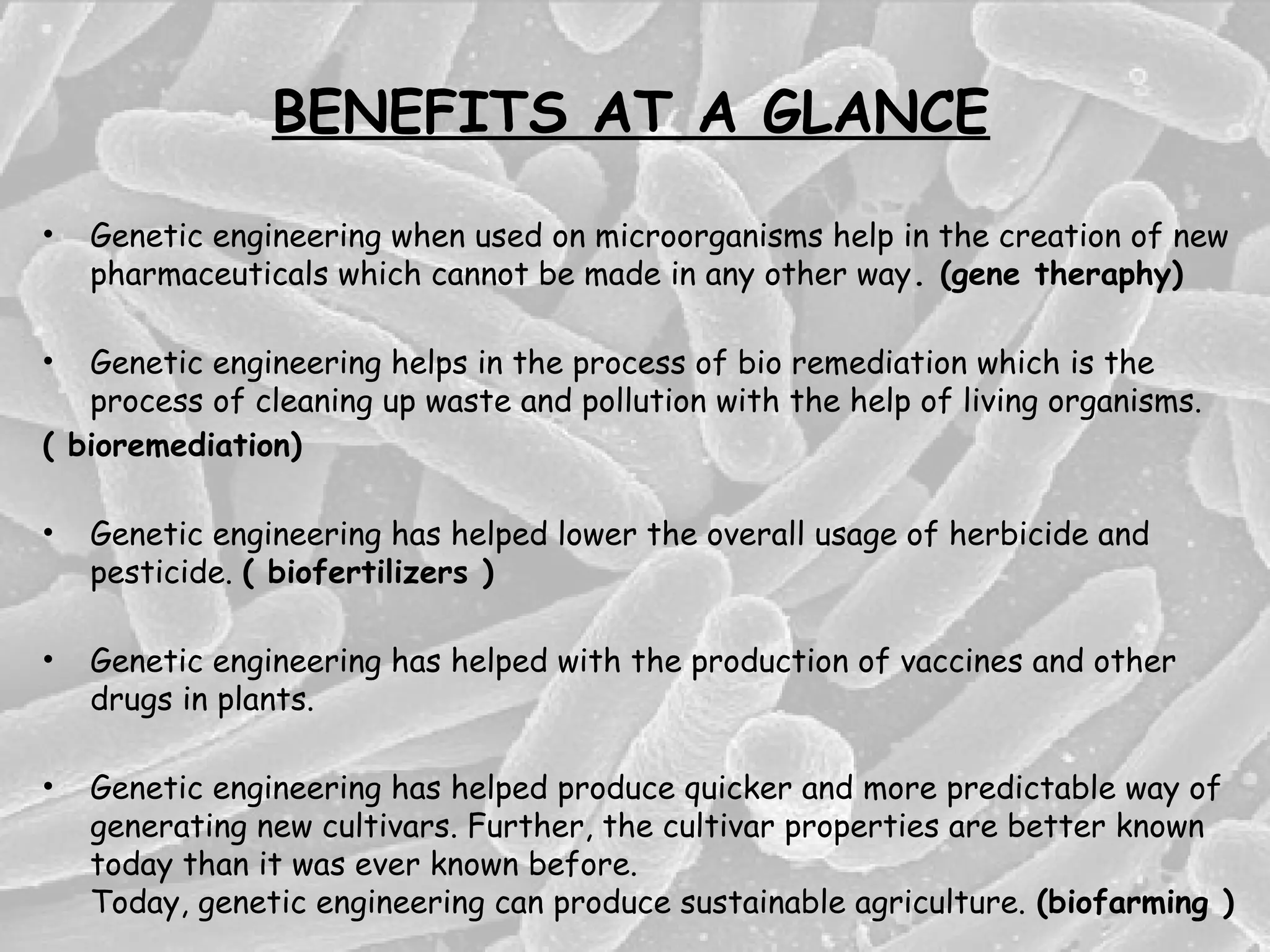 Genetic Engineering for Grade 11 Earth and Life Science Class Quart | PPTX