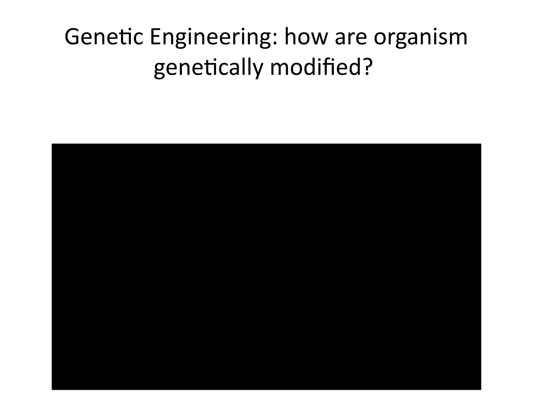 Genetic Engineering for Grade 11 Earth and Life Science Class Quart | PPTX