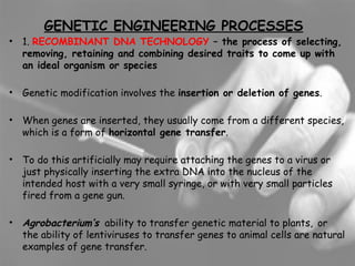 Genetic Engineering for Grade 11 Earth and Life Science Class Quart | PPTX