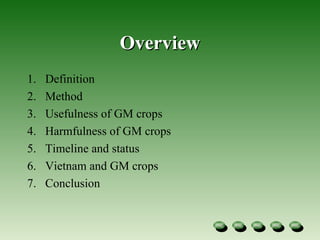 Genetic Modified Crops | PPT