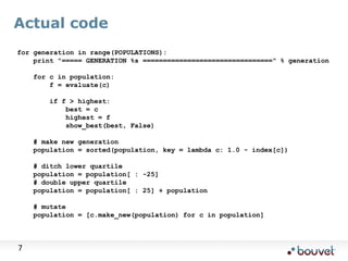 Experiments in genetic programming | PPT