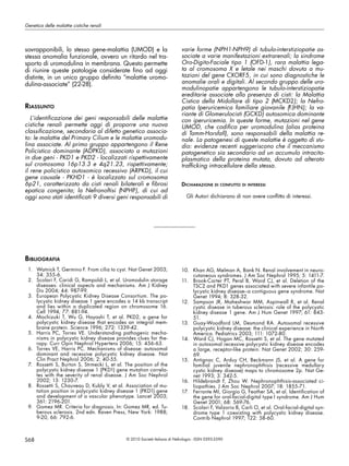 Genetica e nosografia delle malattie renali cistiche | PDF