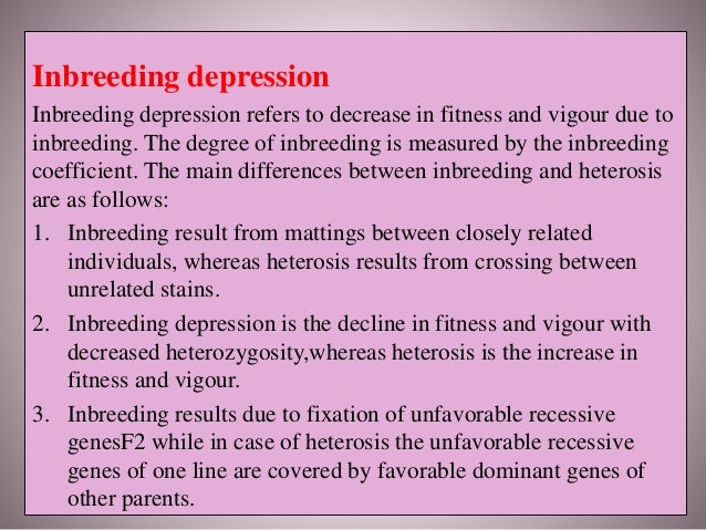 Genetical and physiological basis of heterosis and inbreeding