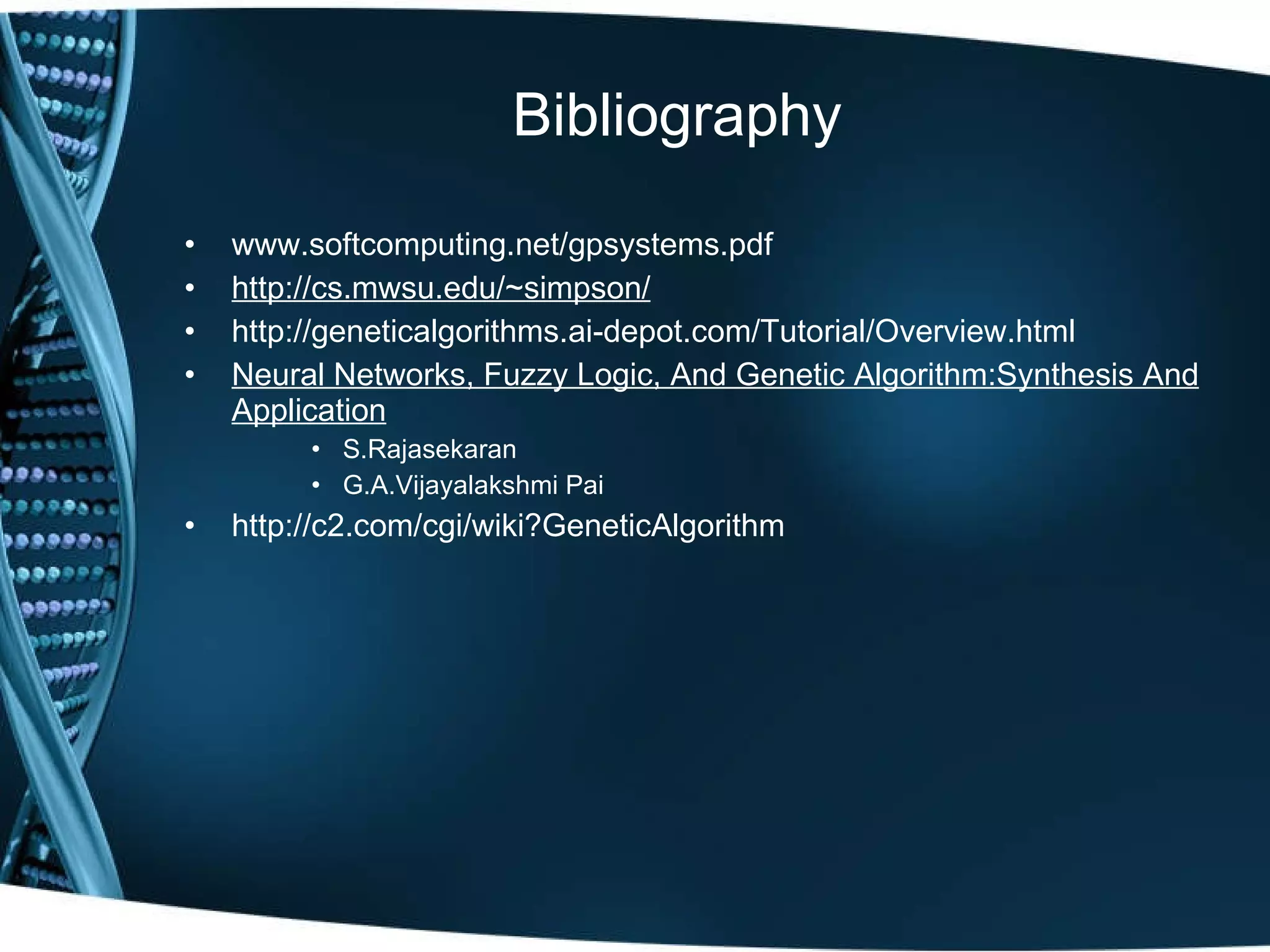 Genetic algorithm | PPT
