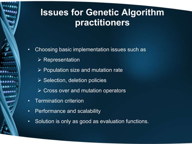 Genetic algorithm | PPT