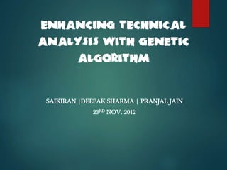 Genetic algorithm | PPT