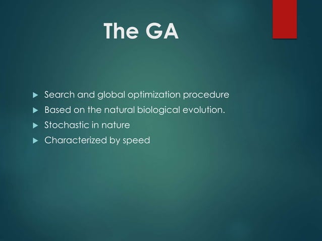 Genetic Algorithm Ppt