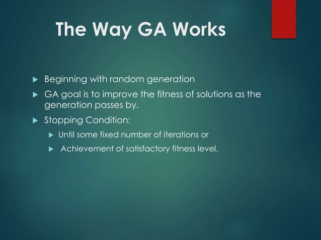 Genetic Algorithm Ppt