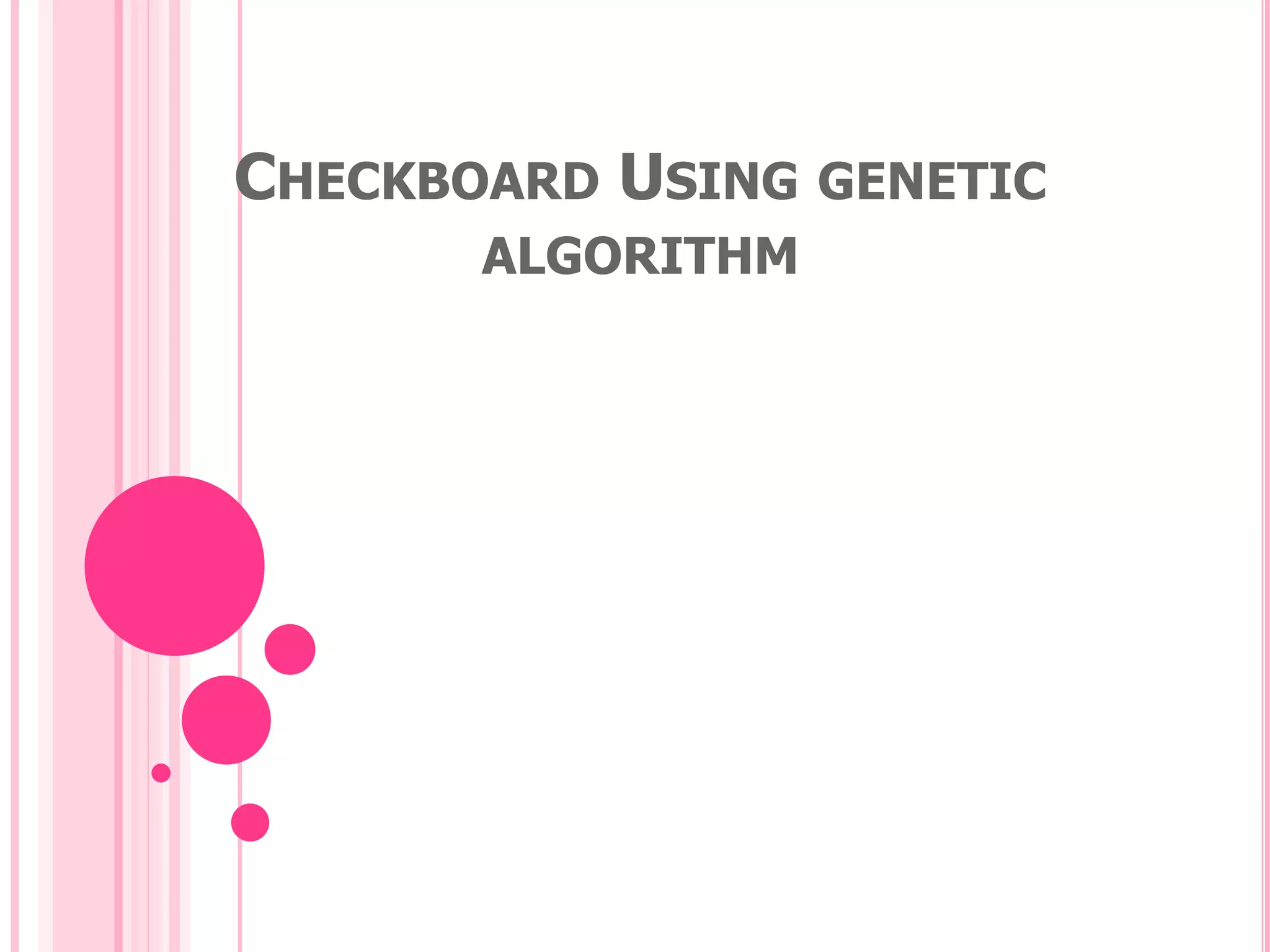 Genetic algorithm | PPT