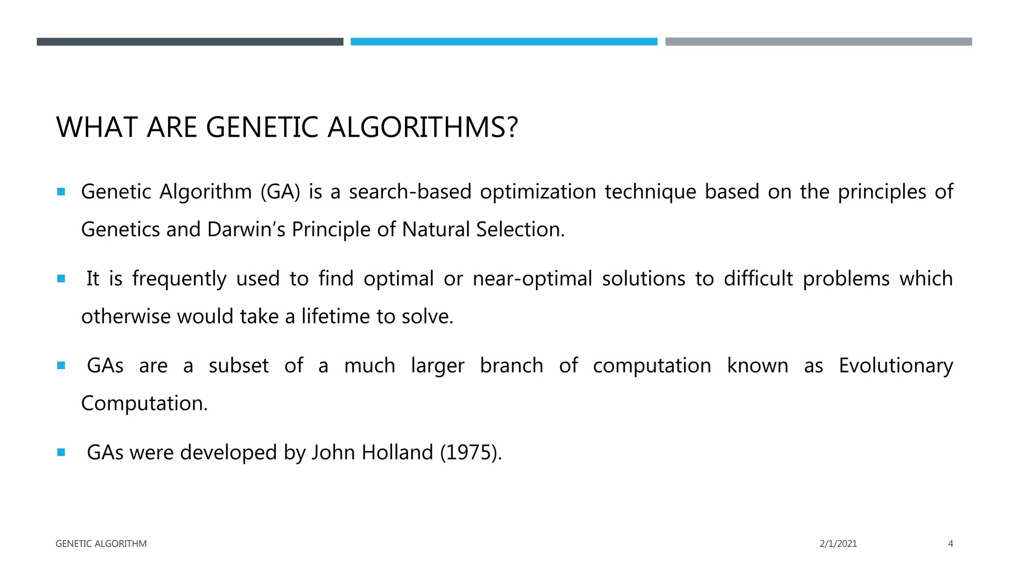 Genetic algorithm | PPTX