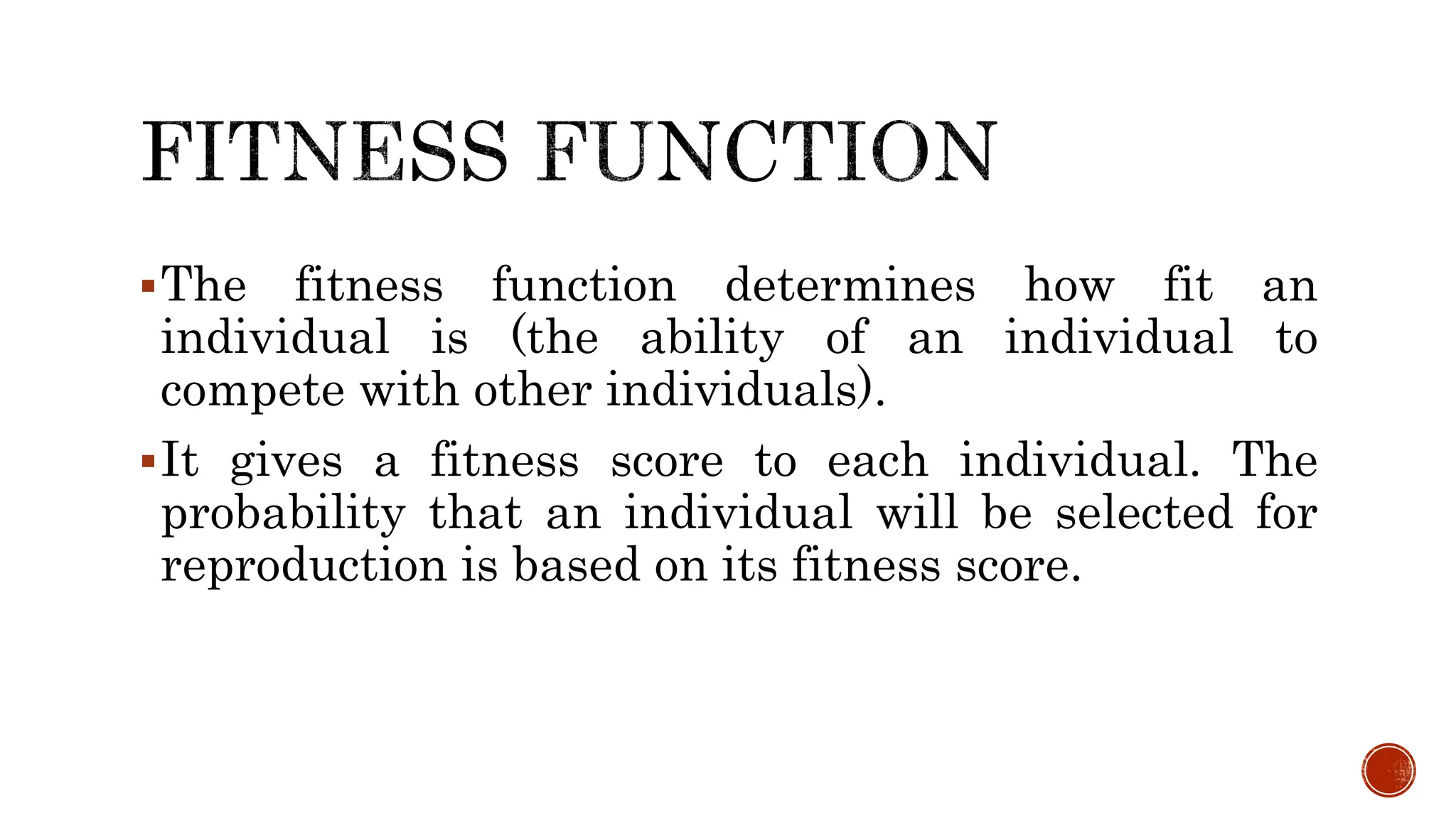 Explanation and example of genetic algorithm | PPTX