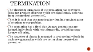 Explanation and example of genetic algorithm | PPTX