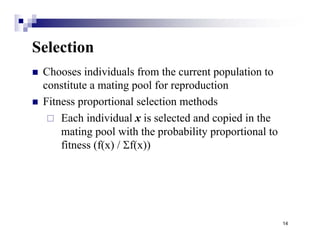 Genetic algorithm in Artificial Intelligence with example | PPT