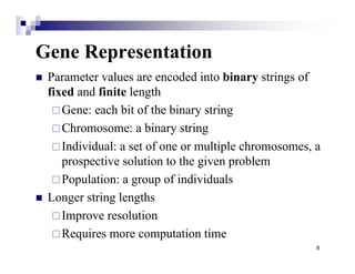 Genetic algorithm in Artificial Intelligence with example | PPT