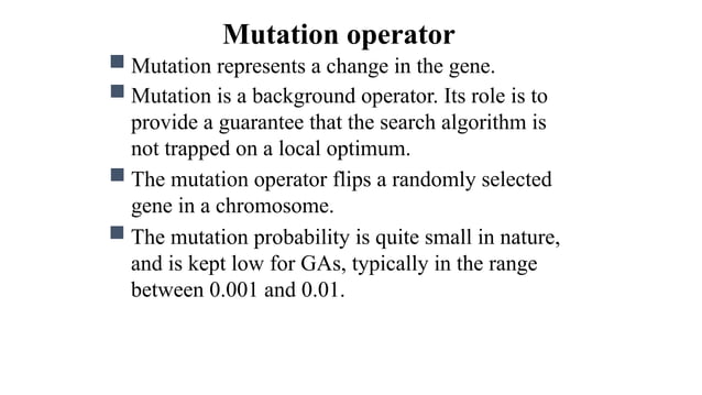 Genetic Algorithm Optimization Techniquepptx 