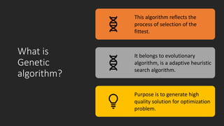 Introduction to Genetic Algorithm | PPTX