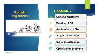 Genetic Algorithm in Machine Learning PPT by-Adi | PDF
