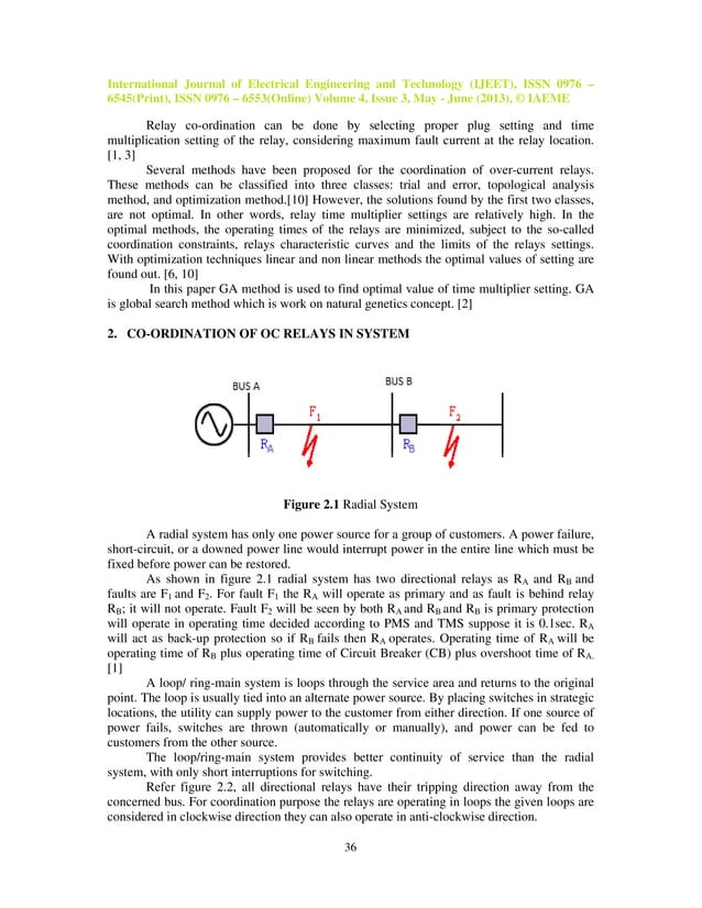 Genetic Algorithm Approach Into Relay Co Ordination Pdf