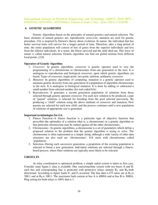 Genetic algorithm approach into relay co ordination | PDF | Genetics | Science