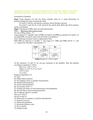 Genetic algorithm approach into relay co ordination | PDF