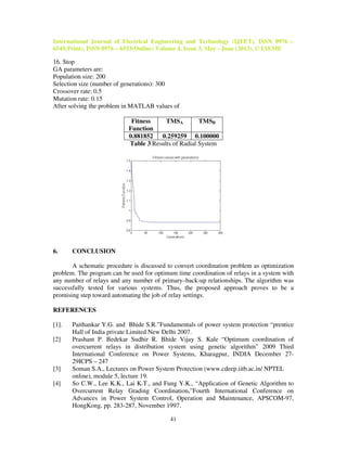 Genetic algorithm approach into relay co ordination | PDF