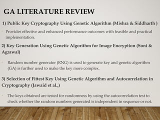 Presentation Slides - Genetic algorithm based key generation for fully homomorphic encryption | PDF