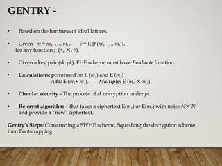 Presentation Slides - Genetic algorithm based key generation for fully homomorphic encryption | PDF