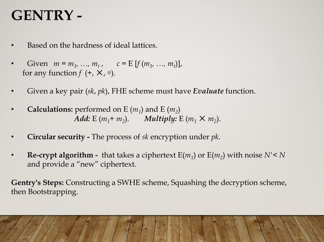 Presentation Slides Genetic Algorithm Based Key Generation For Fully Homomorphic Encryption Ppt
