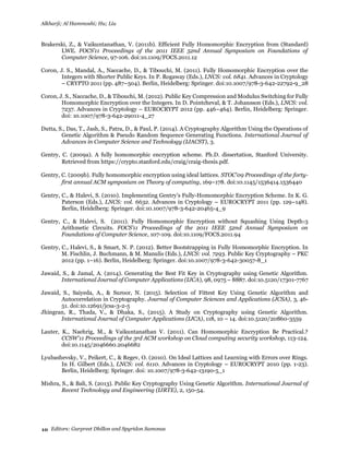 Genetic algorithm based key generation for fully homomorphic encryption | PDF