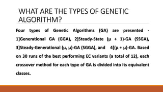 GENETIC ALGORITHM | PPTX