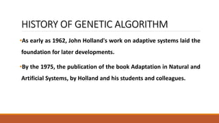 GENETIC ALGORITHM | PPTX