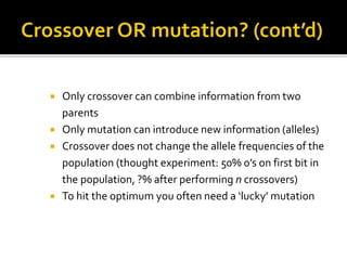 Genetic algorithm (ga) binary and real Vijay Bhaskar Semwal | PPT