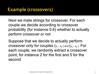 Genetic algorithm (ga) binary and real Vijay Bhaskar Semwal | PPT